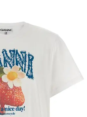 GANNI Strawberry' T-shirt