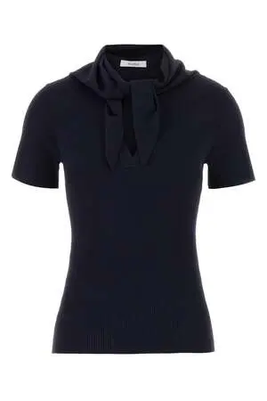 Max Mara Midnight Viscose Blend Palmeti Top