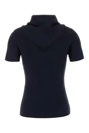 Max Mara Midnight Viscose Blend Palmeti Top