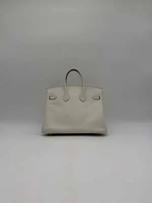 Hermès Birkin In And Out Blanc/orange Swift Palladium Hardware
