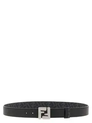 Fendi Squared Ff' Reversible Belt - Multicolor