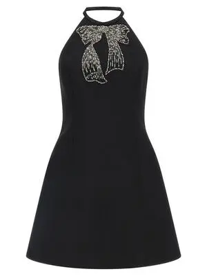 Valentino Garavani Dress With Front Embroidery - Black