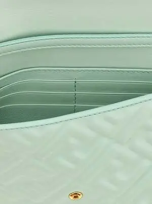 Fendi Baguette' Wallet On Chain - Green