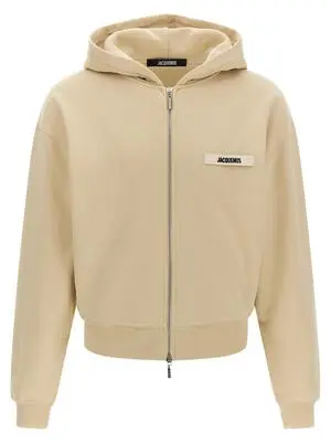 Jacquemus Le Hoodie Grip Gros Grain' Hoodie - Cream