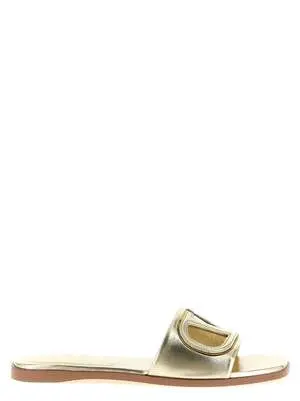 Valentino Garavani Vlogo Signature Slides - Gold