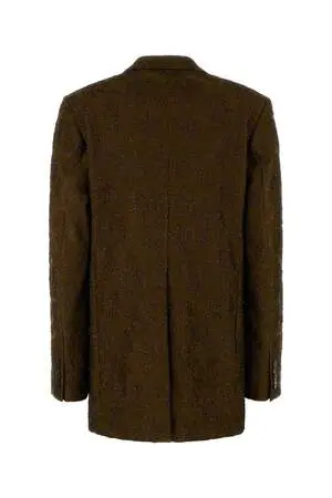 Dries Van Noten Bronze Jacquard Blazer - Silver