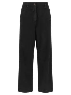 Dries Van Noten Loose Cotton Trousers