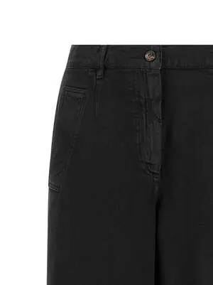 Dries Van Noten Loose Cotton Trousers - Gray