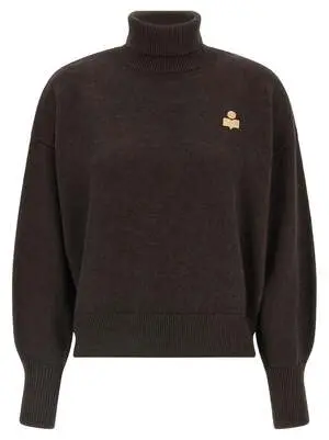 Isabel Marant Étoile Marant 'nasha' High Neck Sweater - Brown