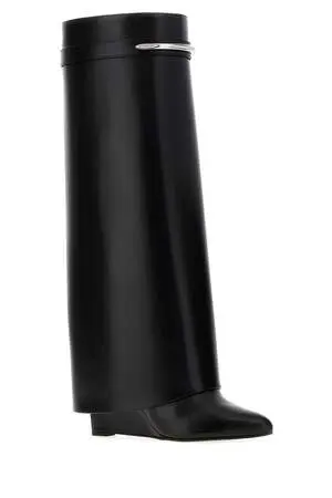 Givenchy Leather Shark Boots - Black