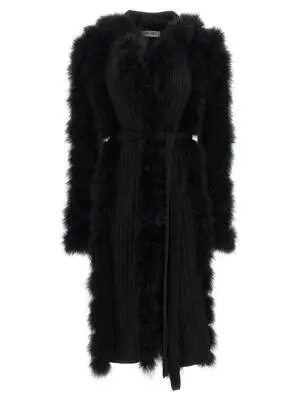 Attico Dressing Gown Coat - Black