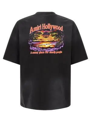 Amiri Sunny Place Skate' Vintage Print T-shirt