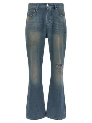 Amiri Slash Bootcut' Jeans - Blue
