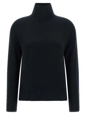 Max Mara Max Mara 'S Women 'Mantova' High Neck Sweater Blue