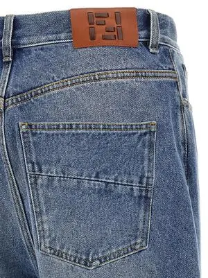 Fendi Ff' Patch Jeans Saddlery