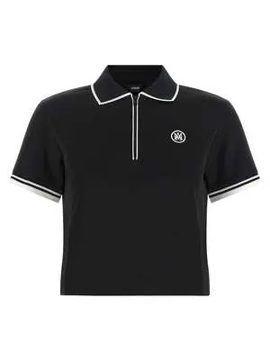 Amiri Zipped Polo Shirt - Black