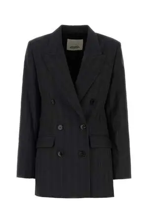 Isabel Marant Étoile Charcoal Wool Jevima Blazer - Gray