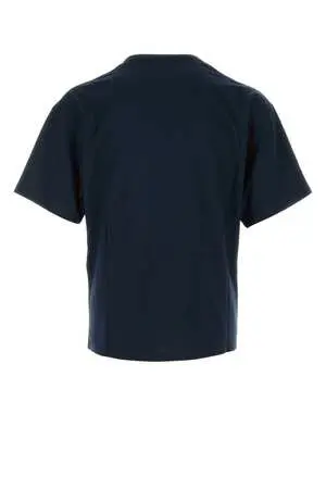 Saint Laurent Navy Cotton And Modal T-shirt
