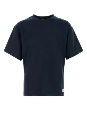 Saint Laurent Navy Cotton And Modal T-shirt