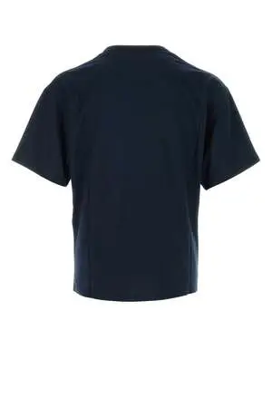 Saint Laurent Navy Cotton And Modal T-shirt
