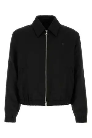 AMI Paris Wool Bomber Jacket - Black
