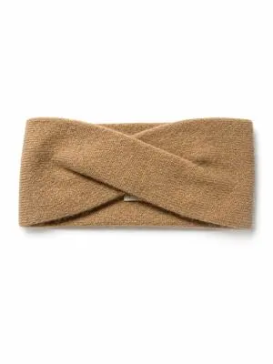 MAISON LOINTAINE Hairband Badain Colour Pure Cashmere - Brown