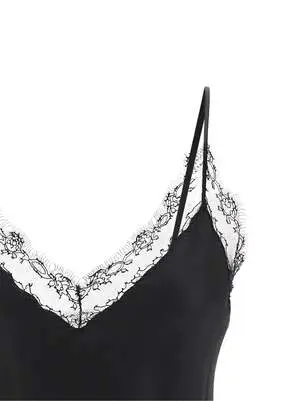 ERMANO SCERVINO Ermanno Scervino Silk Lingerie Top With Lace