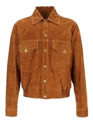 Versace Suede Blouson - Brown