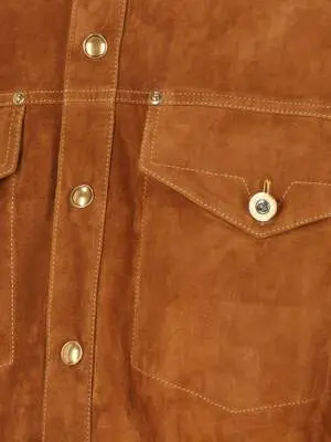 Versace Suede Blouson - Brown