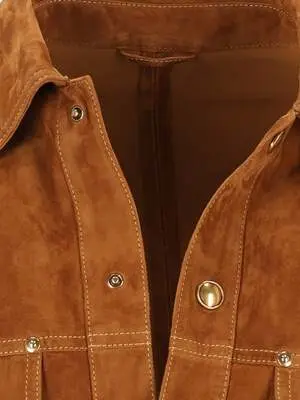 Versace Suede Blouson - Brown