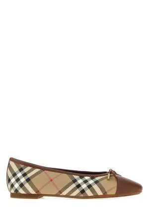 Burberry Printed Canvas Highgate Ballerinas - Multicolor
