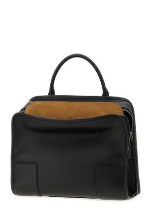 Loewe Leather Large Amazona 180 Handbag - Black