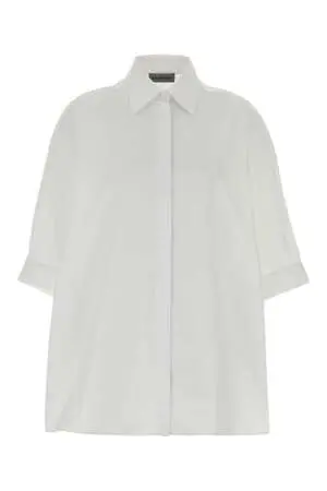 Balenciaga Poplin Oversize Shirt - White