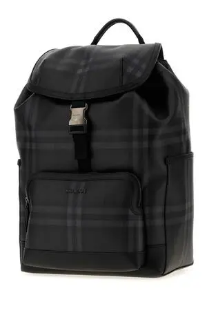 Burberry Printed Canvas City Check Backpack
