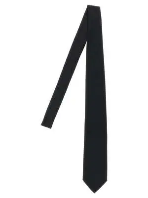 Brioni Brioni Men Silk Twill Tie Black