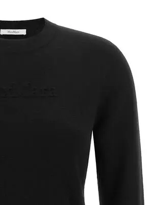 Max Mara Manto' Sweater With Embossed Logo