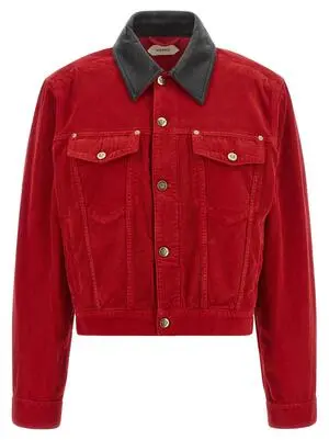 Versace Corduroy Jacket - Red