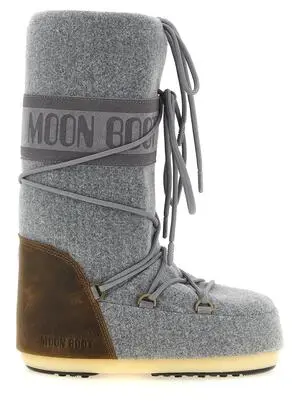 Moon Boot Icon Nubuck Felt' Boots - Gray