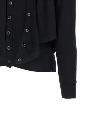 LEMAIRE Trompe L'oeil Construction Cardigan