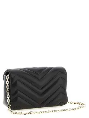 Gucci Gg Marmont' Mini Shoulder Bag - Black