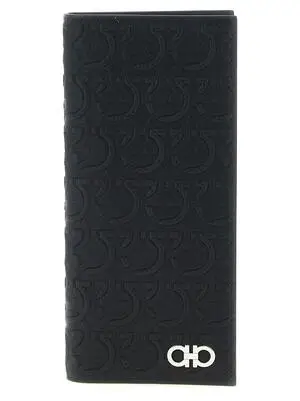 FERRAGAMO Gancini' Wallet - Black