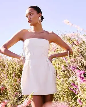 Ramy Brook Lily Embellished Strapless Mini Dress