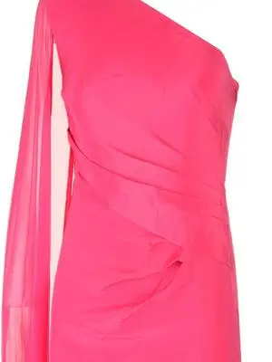 Roland Mouret Asymmetrical Silk Dress - Multicolor