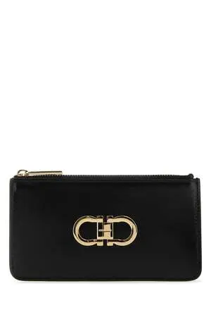 FERRAGAMO Leather Wallet - Black