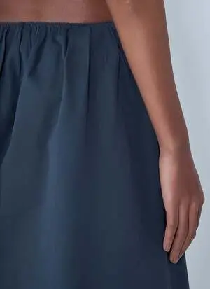 Miu Miu Elasticated Waist A-line Skirt - Gray
