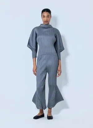 Issey Miyake Pleated Flared Trousers