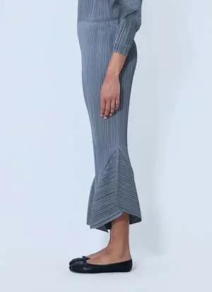Issey Miyake Pleated Flared Trousers