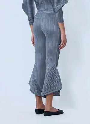 Issey Miyake Pleated Flared Trousers