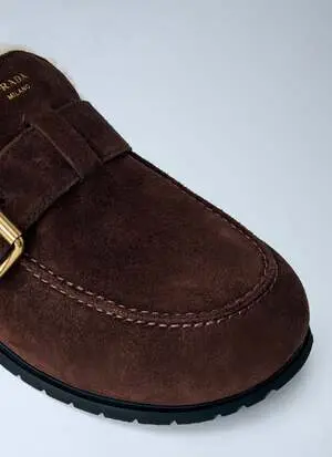 Prada Suede Mules