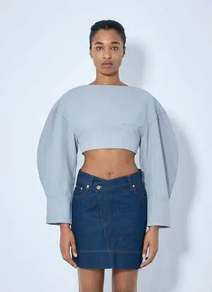 Jacquemus Le Haut Casaco Top - Gray